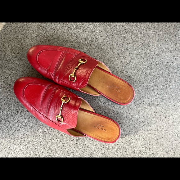 Shoes | Red Gucci Loafers | Poshmark